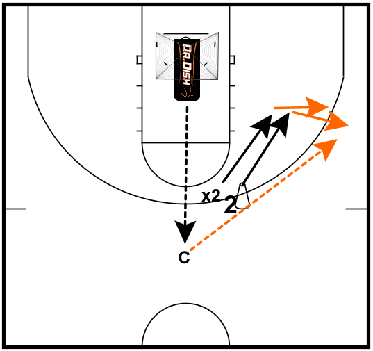 Cone Tap Contesting Drill with Coach Tony Miller
