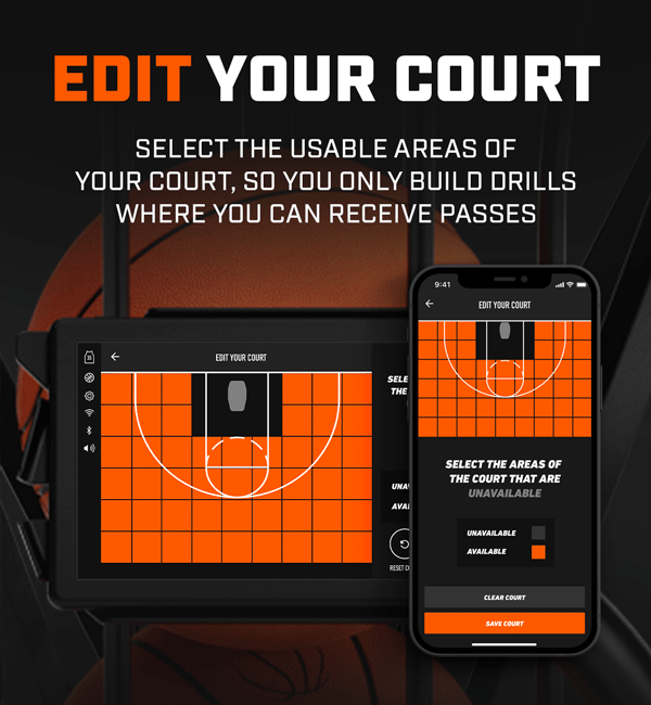 Edit Your Court: only on DR. DISH SHOOTING MACHINES
